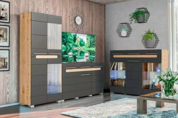 Модульная мебель Бьянко графит Світ Меблів - Купить мебель Бьянко ...