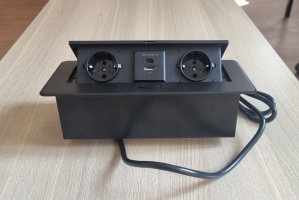 Настільна розетка с кнопкою 264x117 чорна Loft Design купити у Києві ...